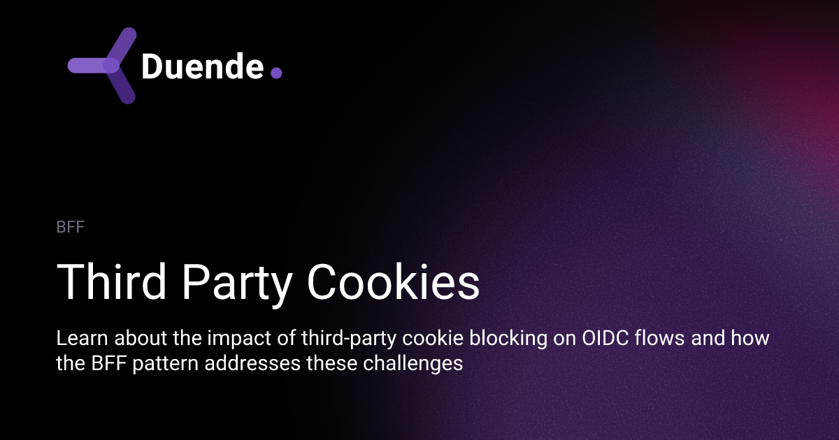 Third Party Cookies | Duende Software Docs