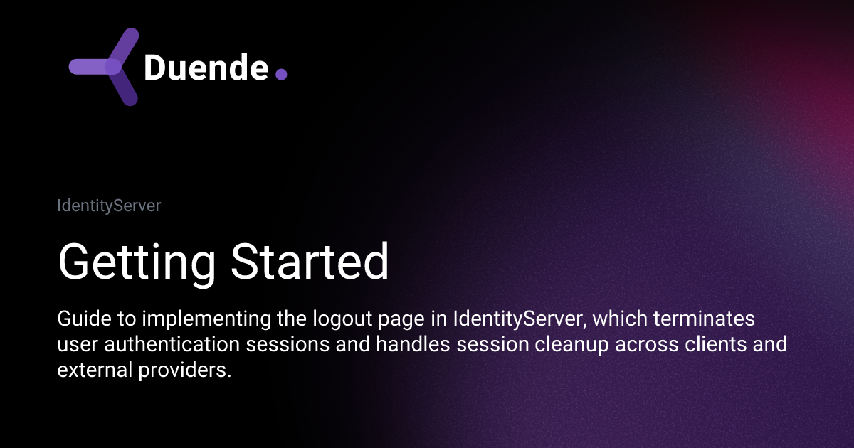 Getting Started | Duende Software Docs